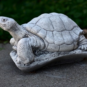 Garden Turtle Statue Sea Turtle Decor Cement Turtle Sculpture Outdoor ...
