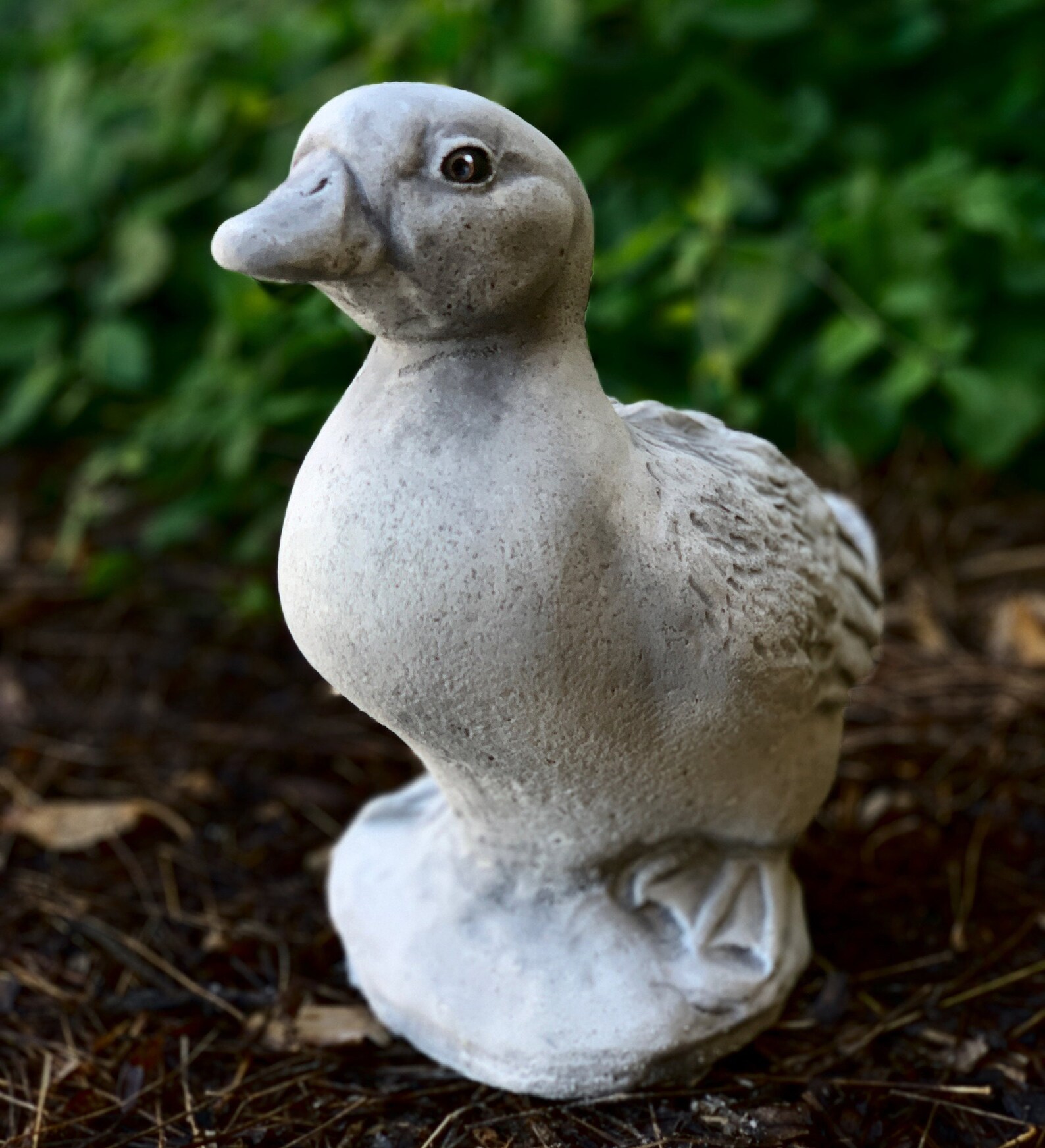 Cute Garden Goose Statue Vintage Goose Figure Cement Goose - Etsy