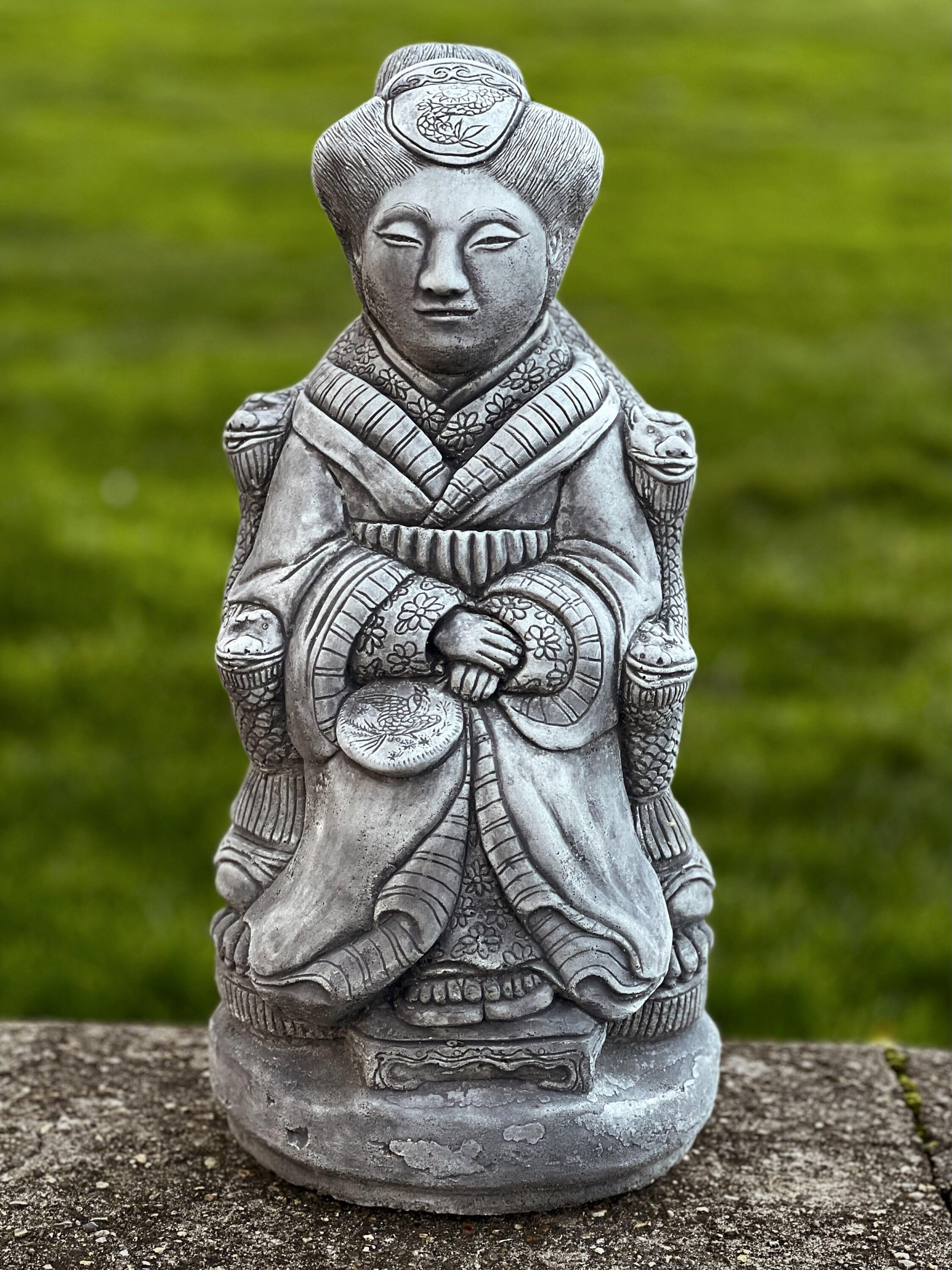 Chinese Empress Statue Concrete Woman Sculpture Stone Emperor - Etsy
