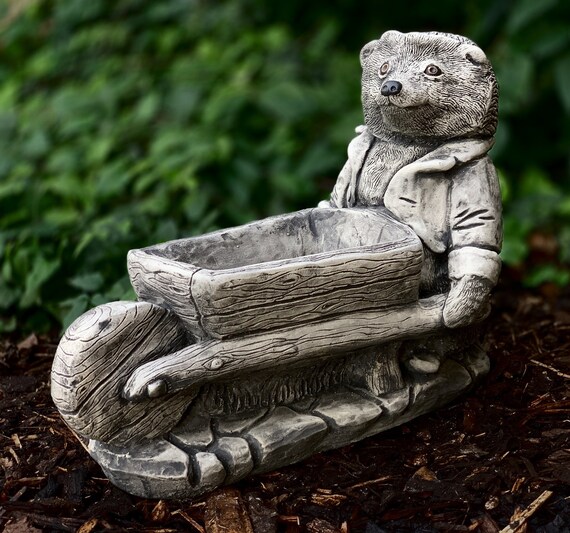 Garden Mole Statue Cement Mole Figurine Unique Mole Sculpture - Etsy