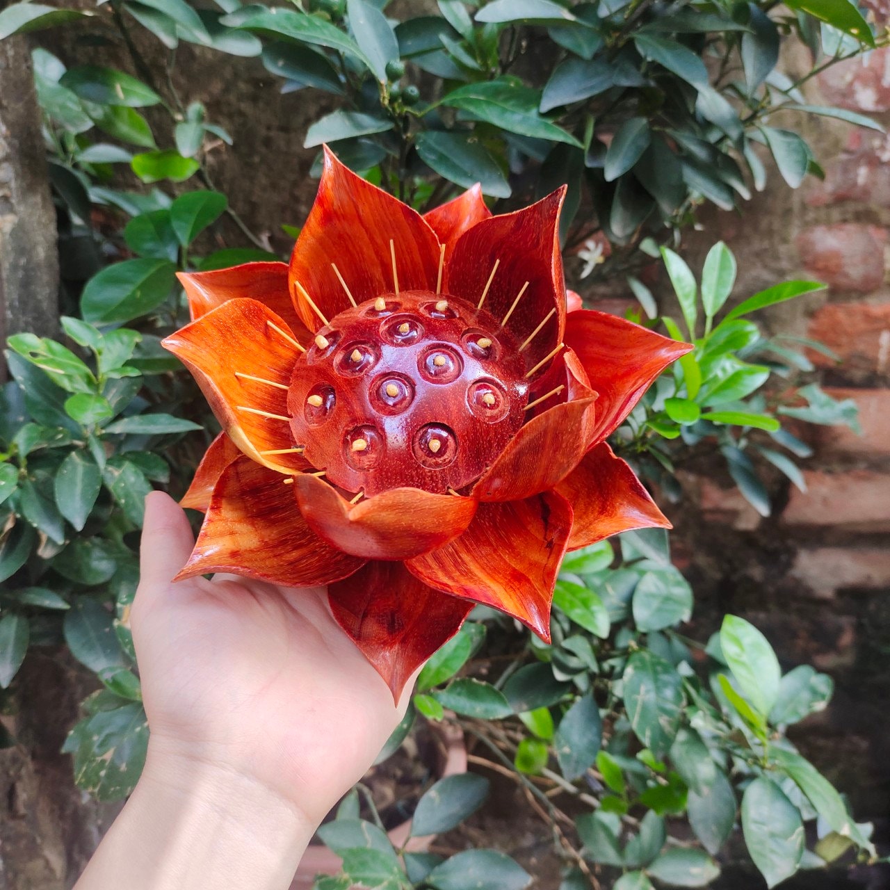 Lotus Flower Handcrafted Lotus Wooden Lotus - Etsy