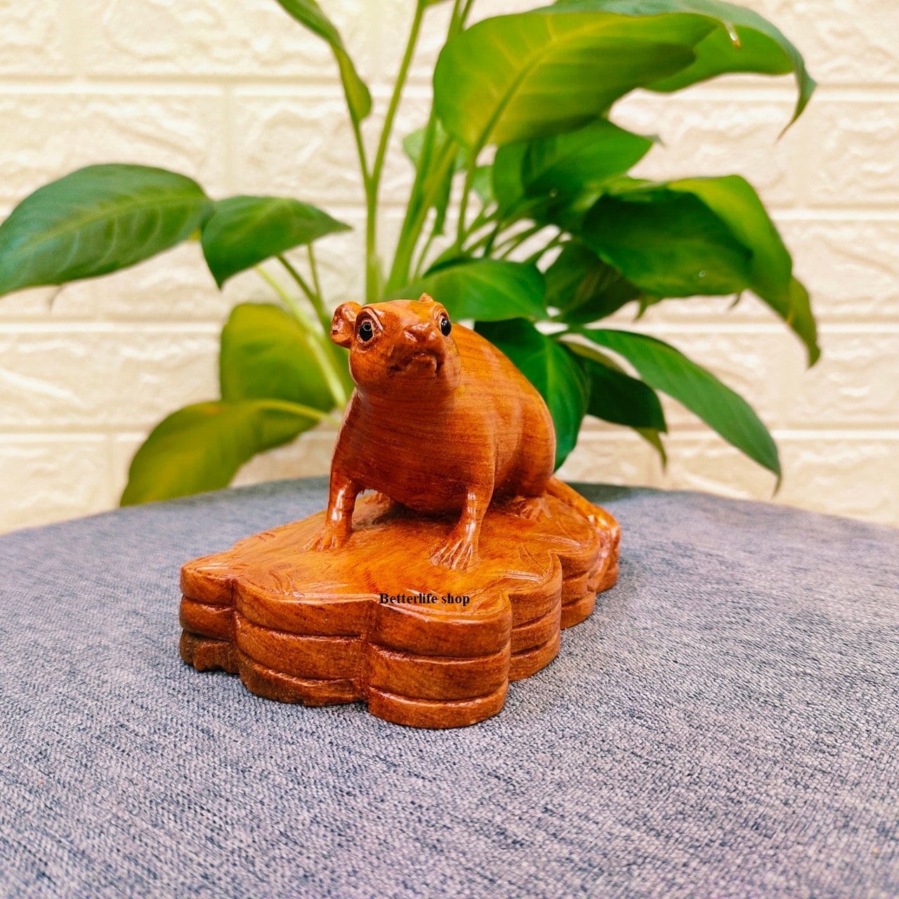 Handcrafted Rat Statue Wooden Rat Animal Statue Bring Luck - Etsy