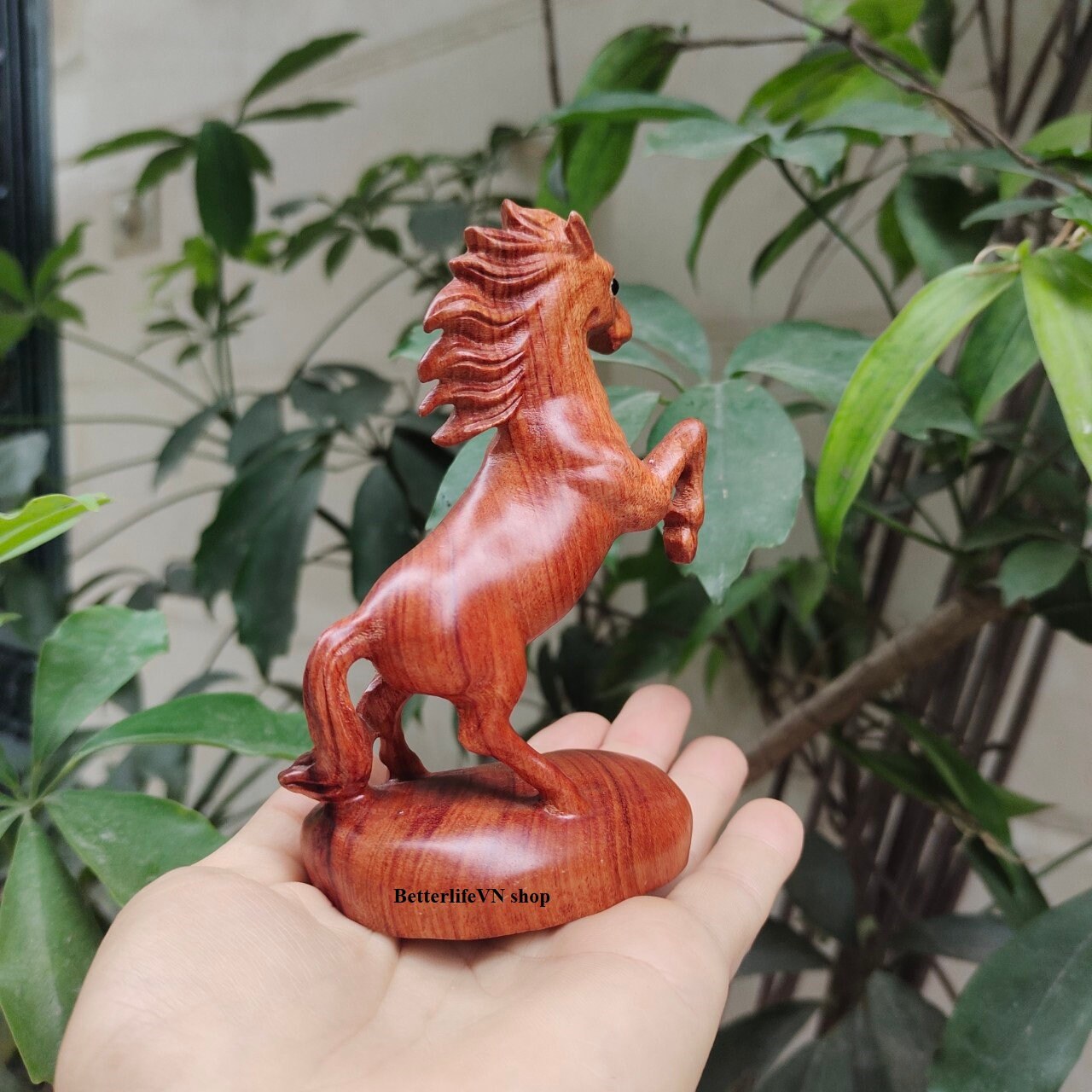 Small Wooden Horse 4.7H, Feng Shui Horse, Animal Lover, Handicraft ...