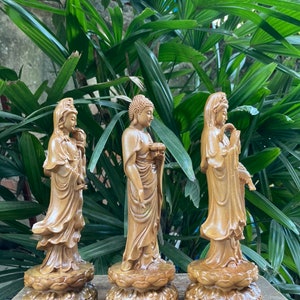 The Three Wooden Saints of the Western Pure Land, Mahasthamaprapta ...