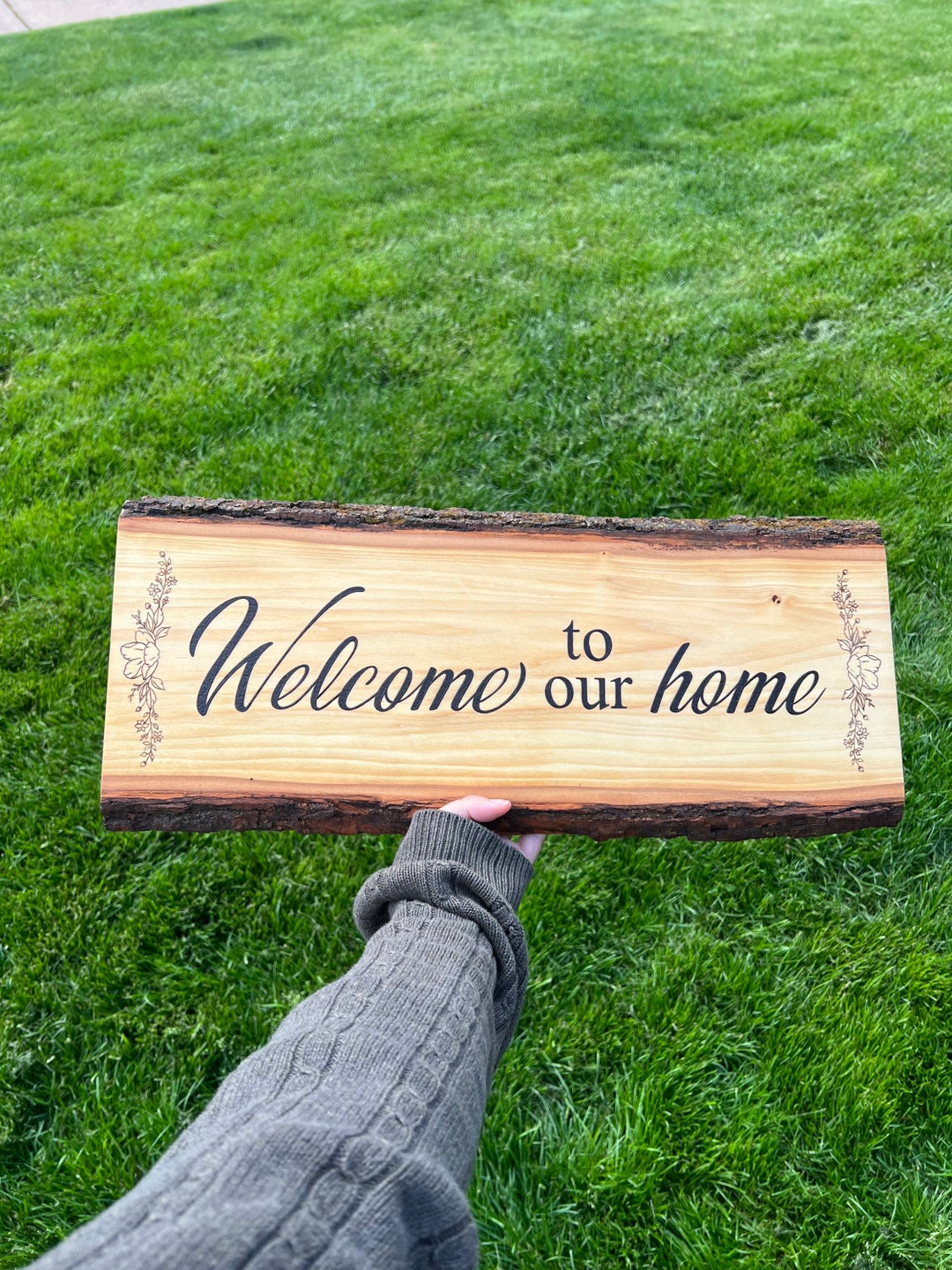 Hand Wood Burned Welcome to Our Home Sign - Etsy