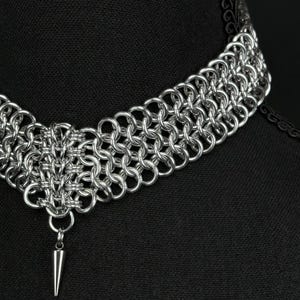 Handcrafted Chainmail Choker:, European 4 in 1 and Persian Weave ...