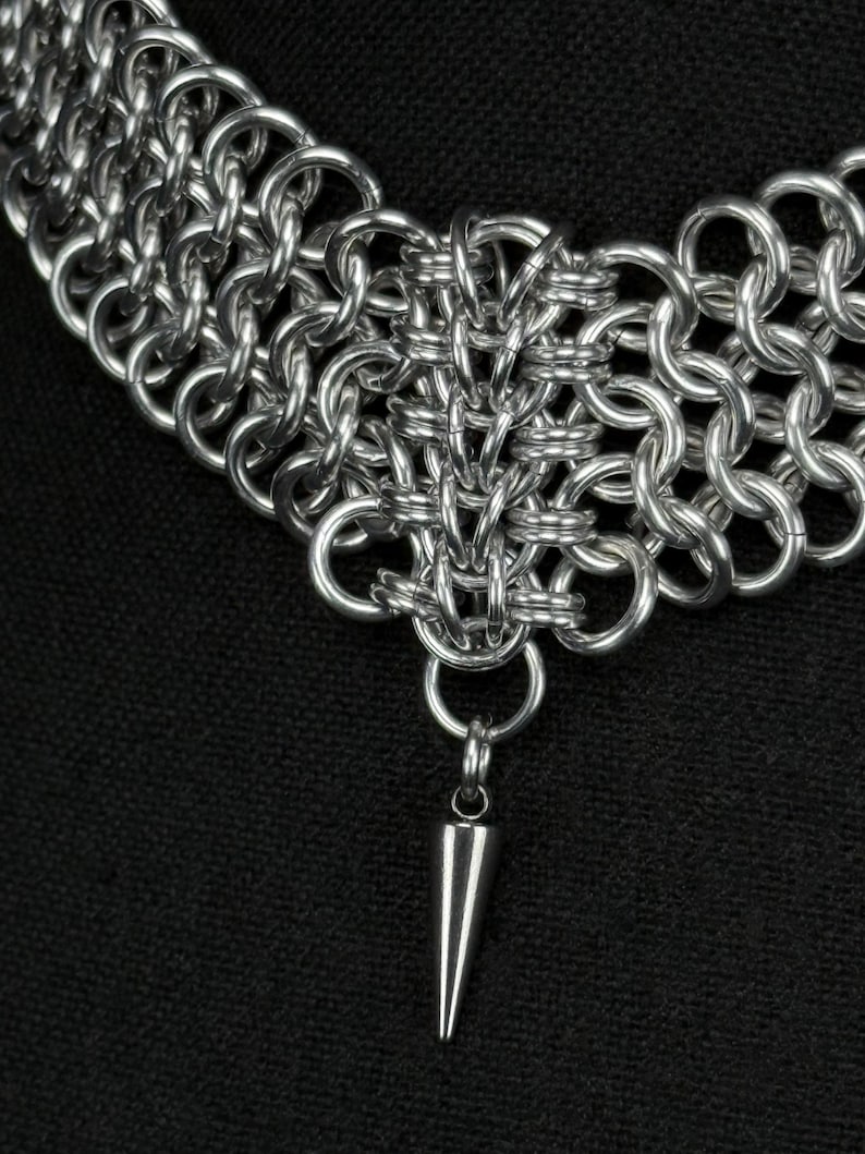 Handcrafted Chainmail Choker:, European 4 in 1 and Persian Weave ...