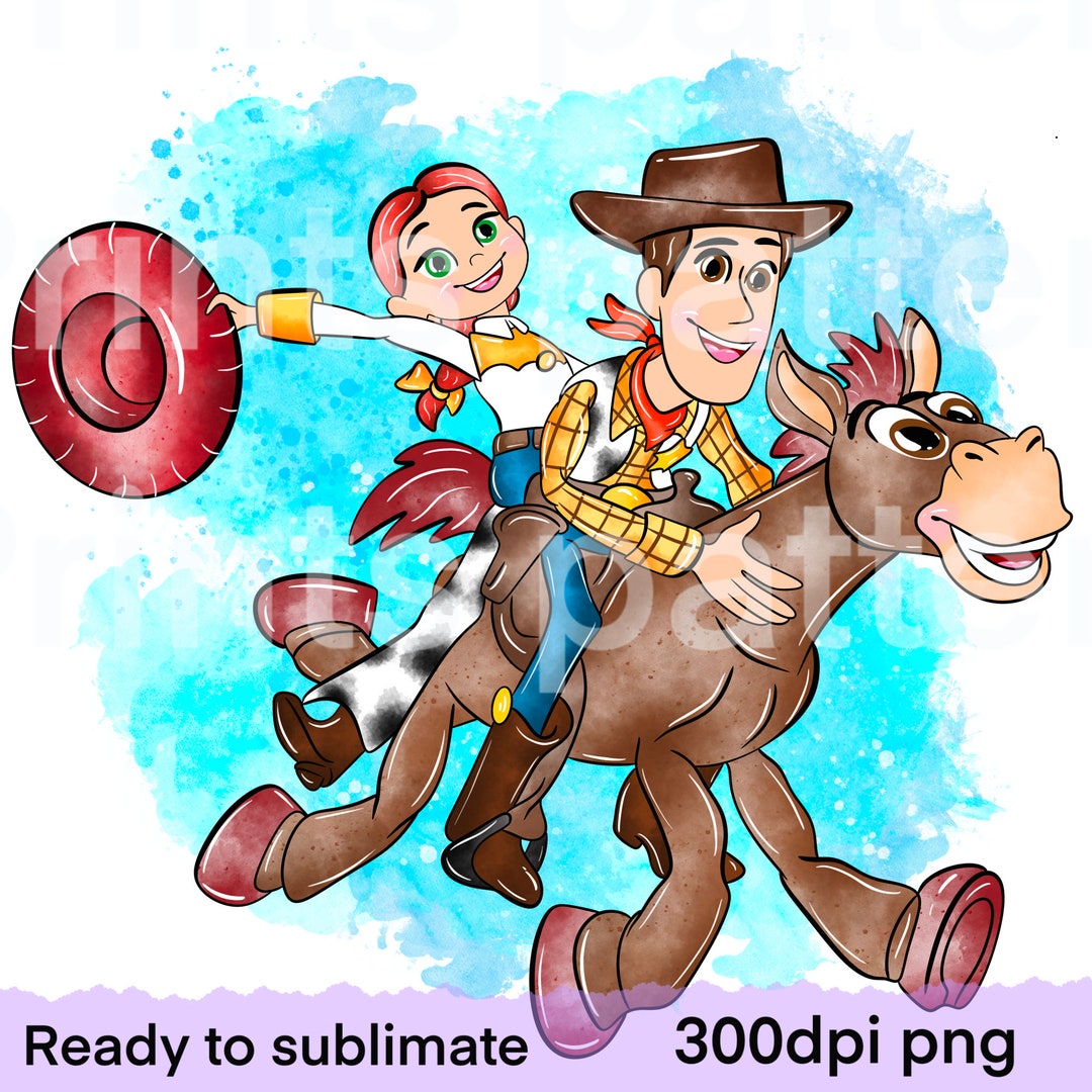 Watercolor Toys Sublimation Design Jessie Bullseye Cute - Etsy