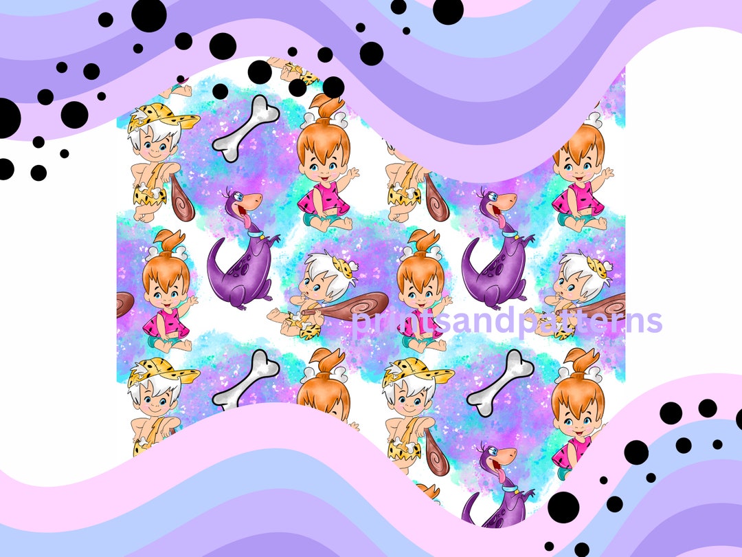 Watercolor Bam Bam Pattern DIGITAL DOWNLOAD , Repeat Pattern X1 JPG X1 ...