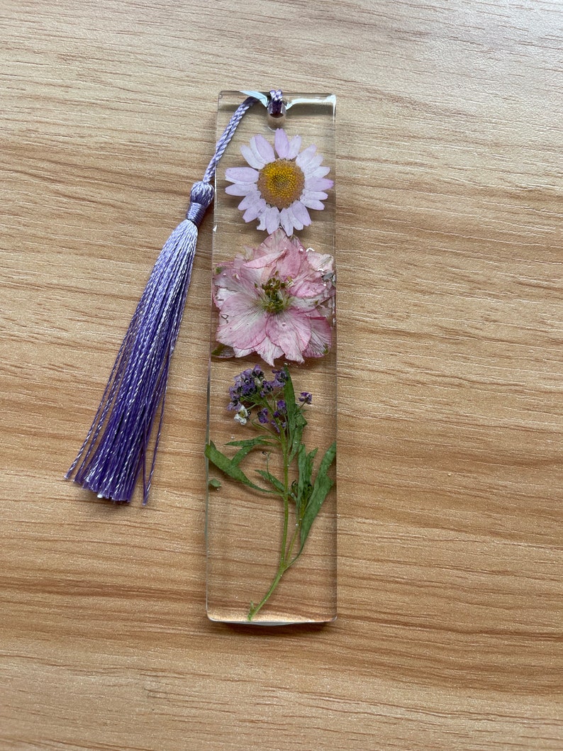 Floral Bookmark, Flower Bookmark, Bookmark, Cute Bookmark, Bookmark ...