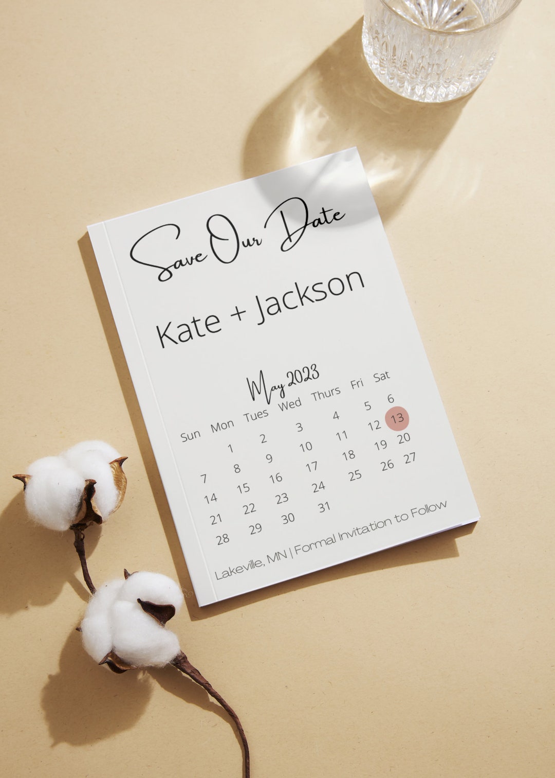 Circle Our Date Template - Etsy