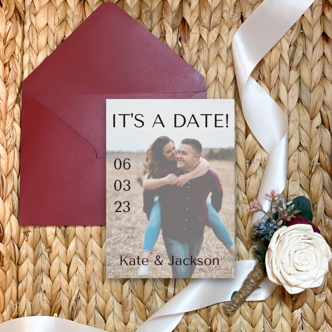It's a Date Save the Date Template - Etsy