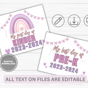 ALL Grades Boho Back to School BUNDLE, DIGITAL Download, Editable Daily ...