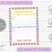 Pastel Groovy, Retro Back to School DIGITAL DOWNLOAD, Editable Daily ...