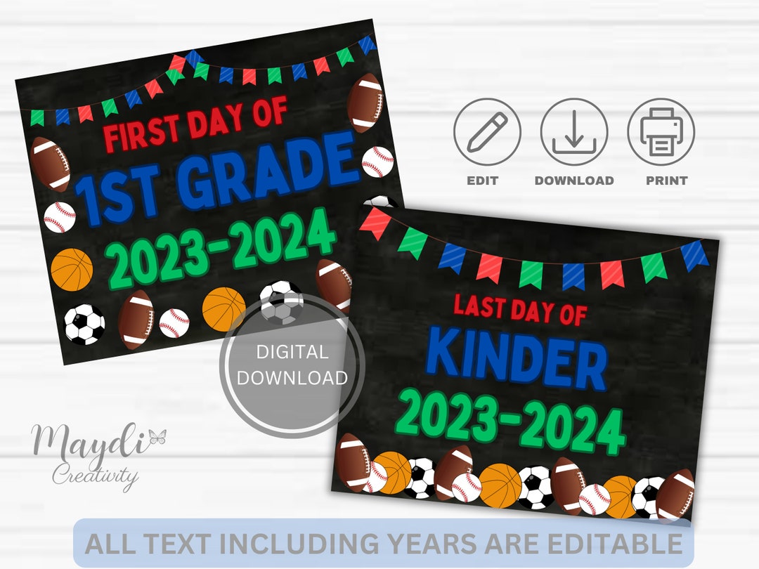 Chalk Sports All Grades Back to School Editable BUNDLE, DIGITAL ...