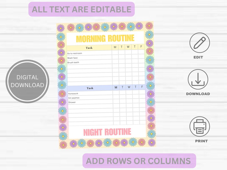 Pastel Groovy ALL Grades Editable Back to School BUNDLE, DIGITAL ...