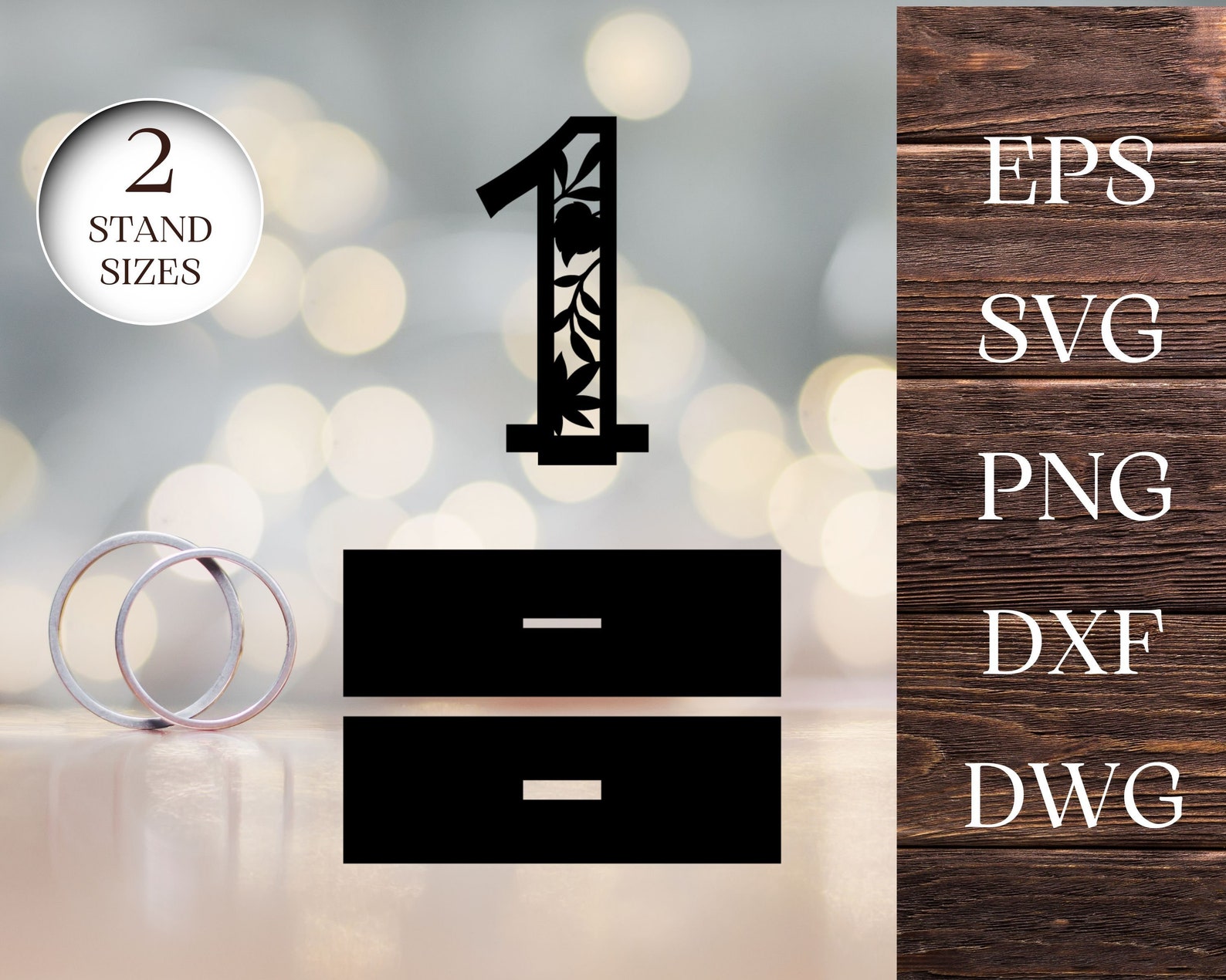 Rustic Wedding Table Numbers SVG, Laser Cut, Table Centerpieces ...