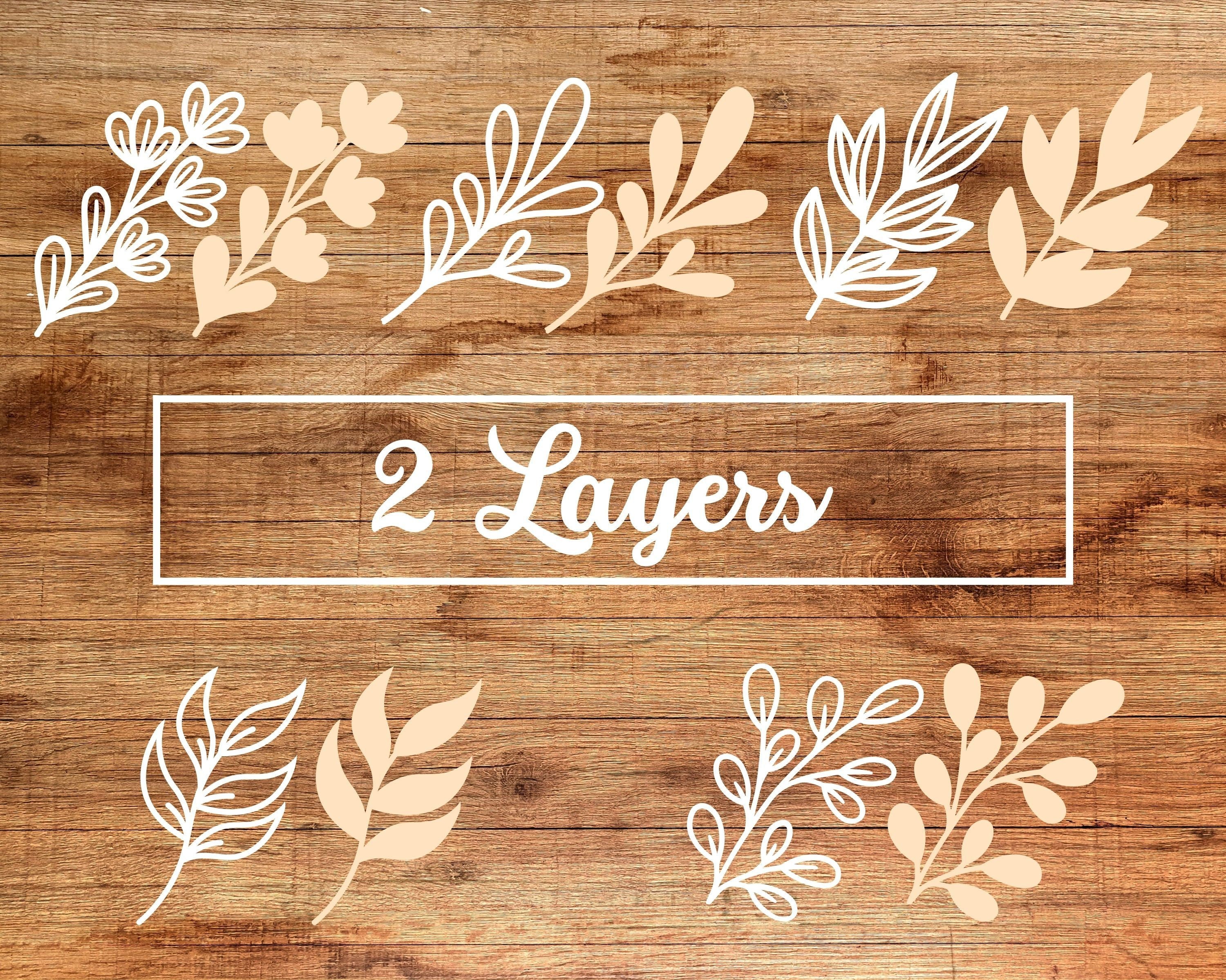 Paper Leaves SVG Bundle Wedding Printable Digital Download - Etsy