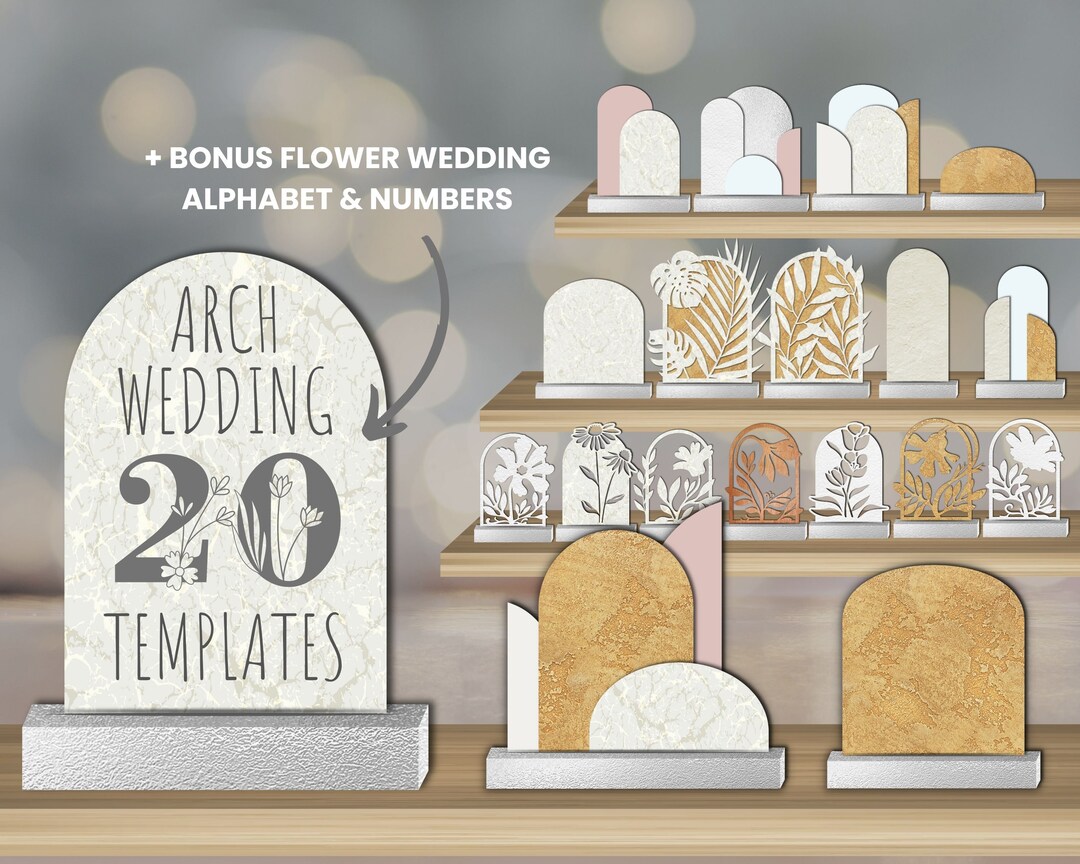 Wedding Arch SVG Bundle, Printable Digital Download Files, Png, Svg ...