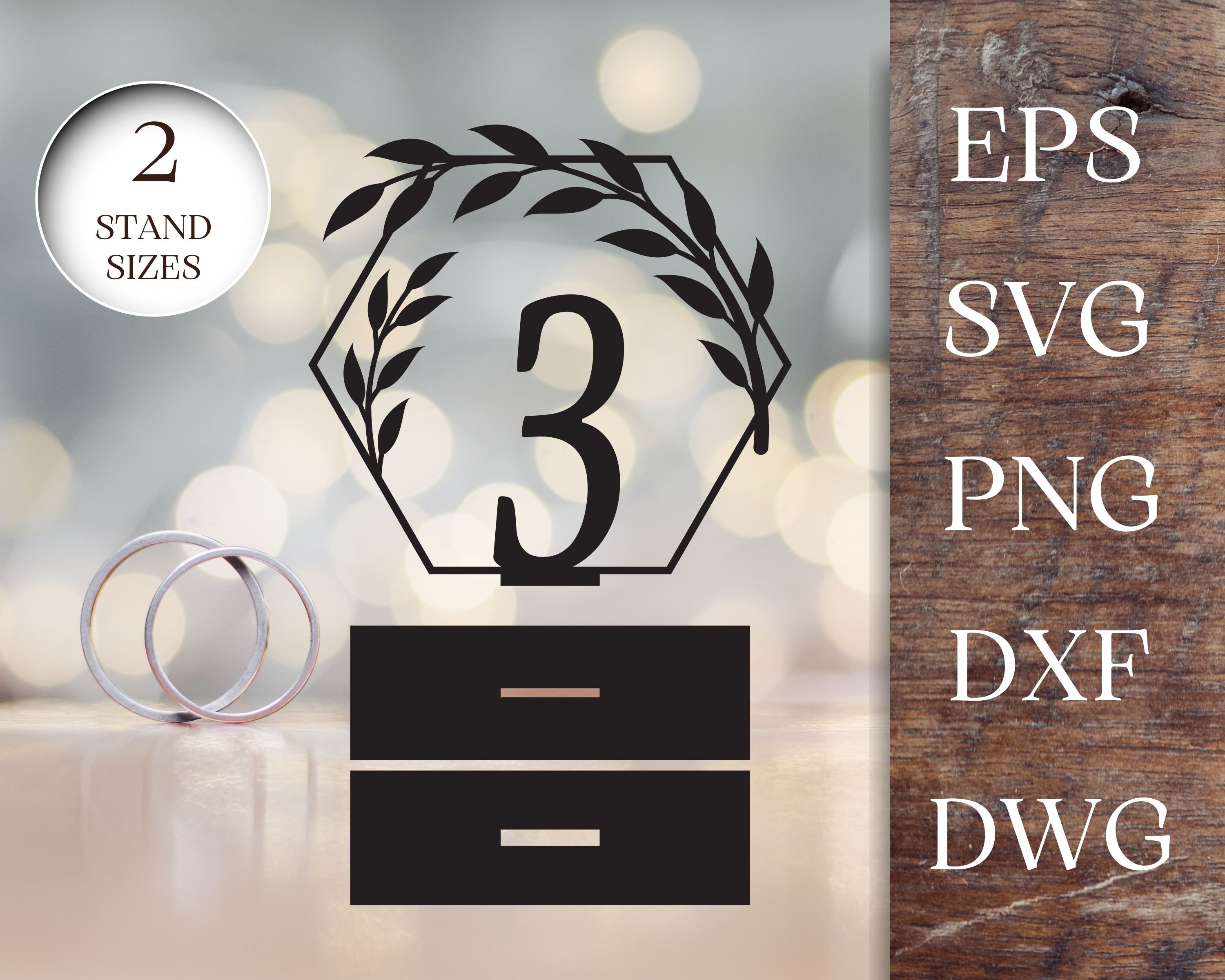 Wedding Table Numbers for Laser Cut Digital Download Files - Etsy