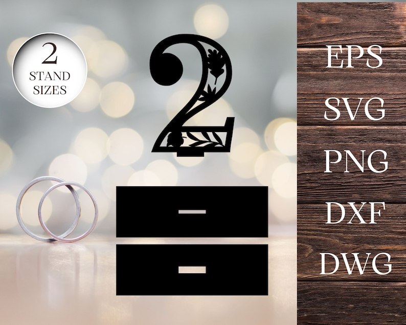 Rustic Wedding Table Numbers SVG, Laser Cut, Table Centerpieces ...