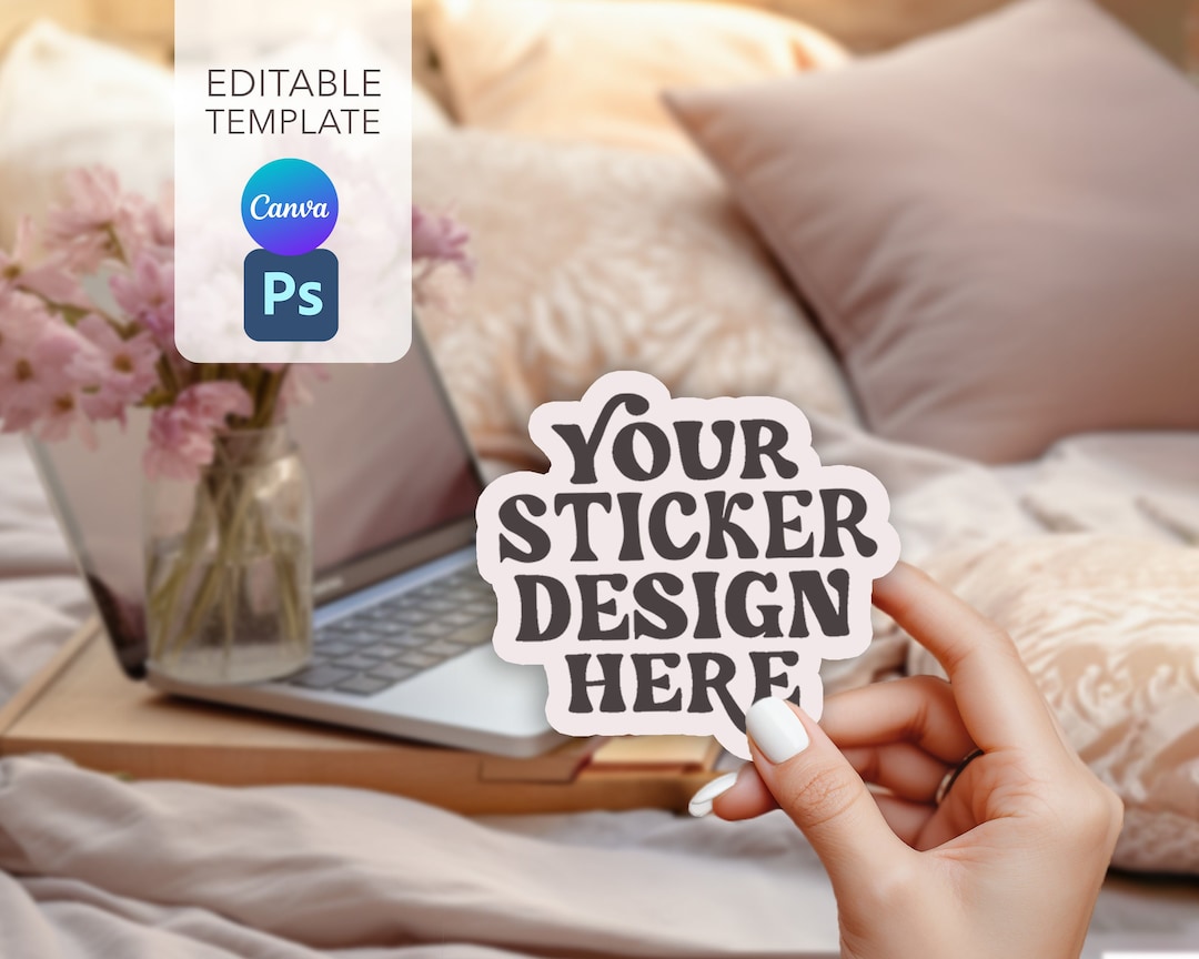 Sticker Mockups PSD File, Hand Holding Sticker, Sticker Mock Ups ...