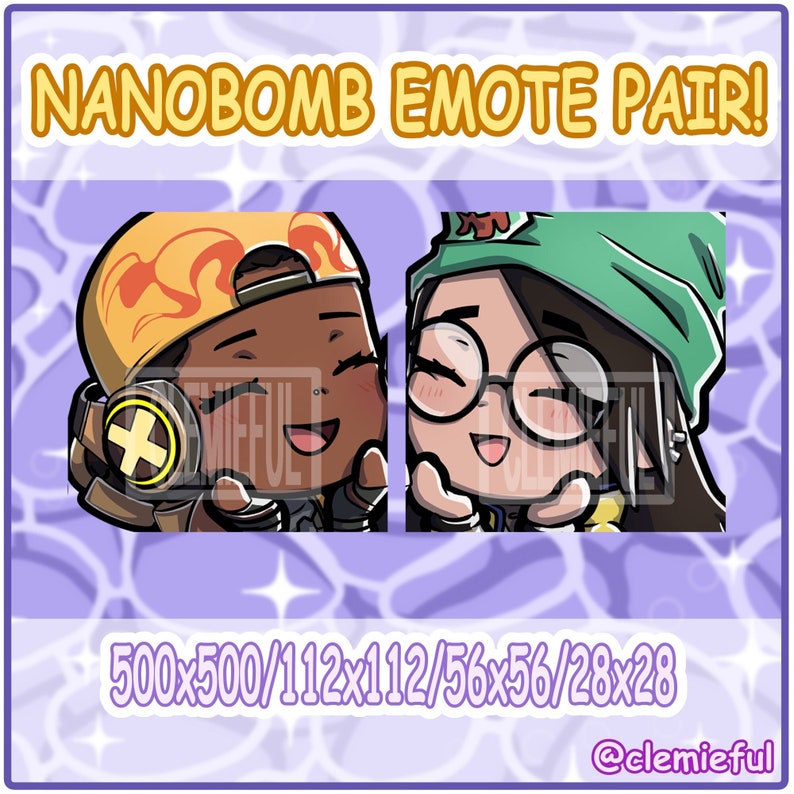 Raze X Killjoy VALORANT Emotes Pair for TWITCH/DISCORD 500x500/112x112 ...