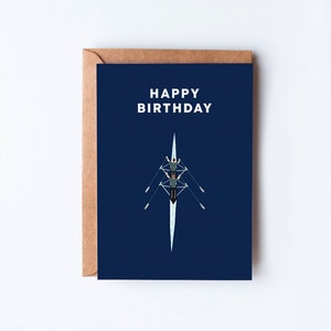 Rowing Birthday Card | Happy Birthday Card for Rower | Rowing ...