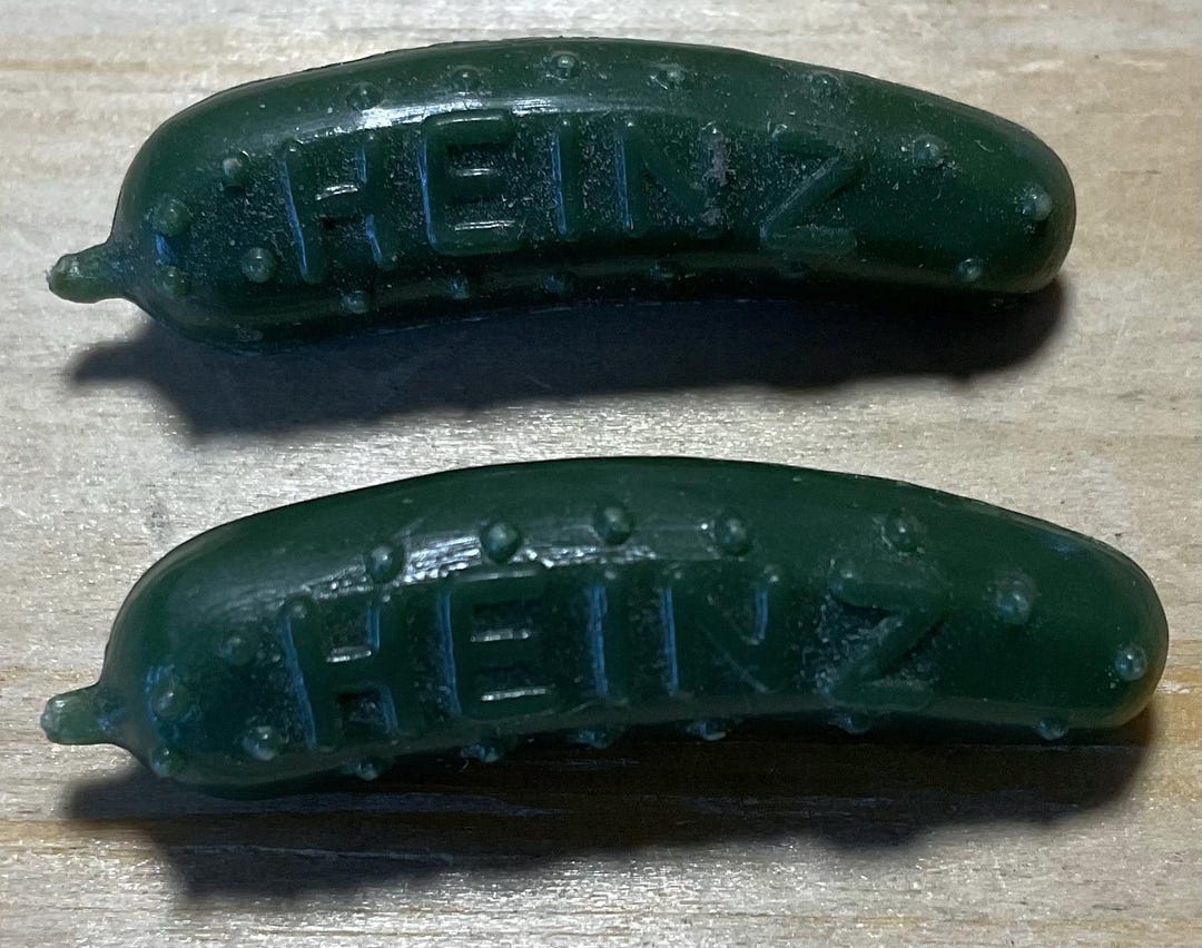 Vintage Miniature Heinz Pickle Pins (set of 2). - Etsy