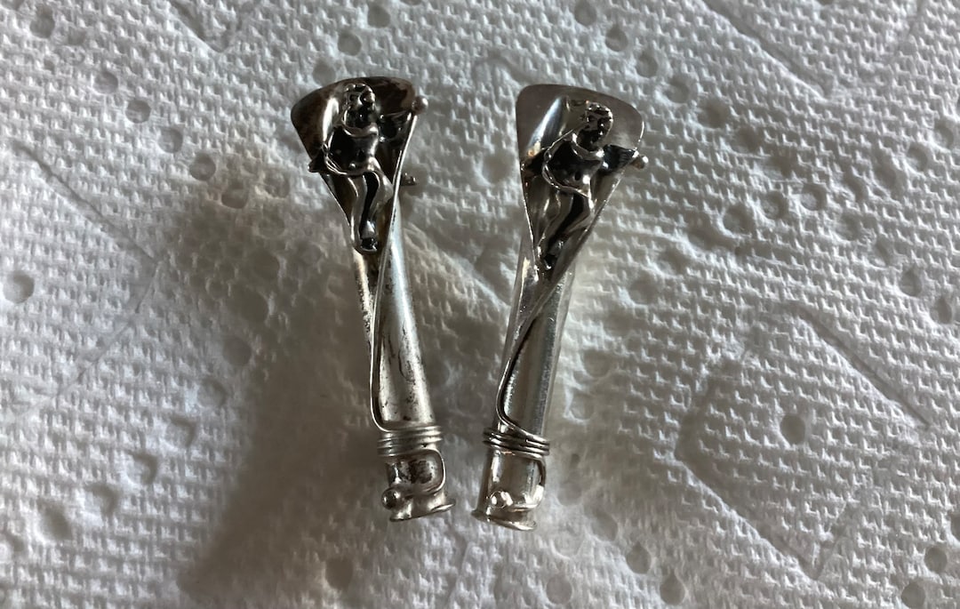 Pair of Victorian Sterling Marked 925 Posey Holders/pins. - Etsy
