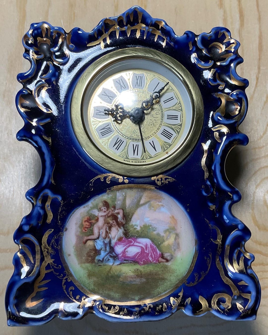 Antique Gorgeous Porcelain German Mercedes Clock. - Etsy