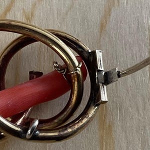 Vintage Natural Coral and Gold Tone Victorian Red Coral Pin Brooch. - Etsy