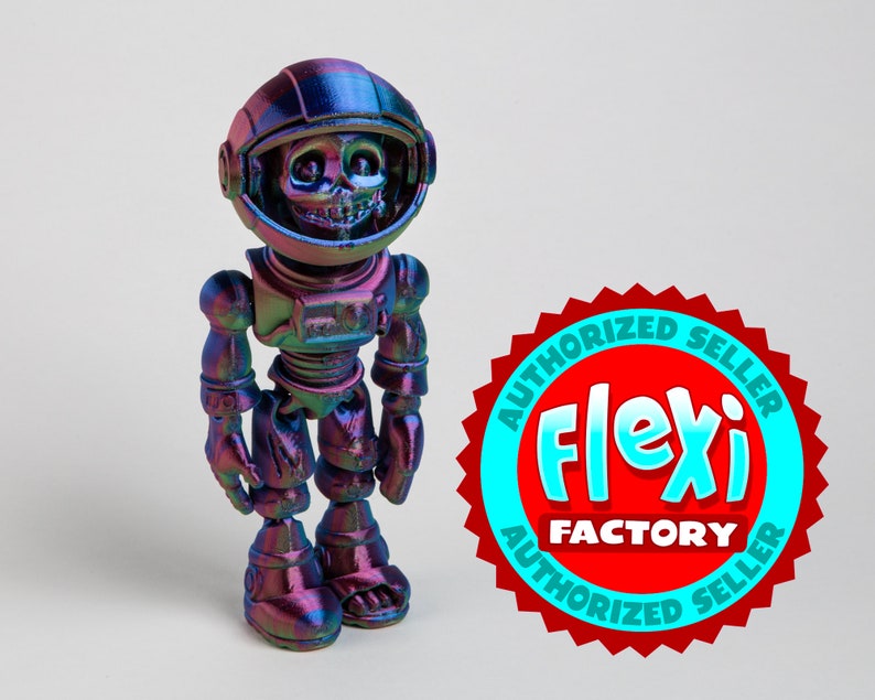 Flexi Factory Astronaut Skeleton 3D Printed Multi Color - Etsy