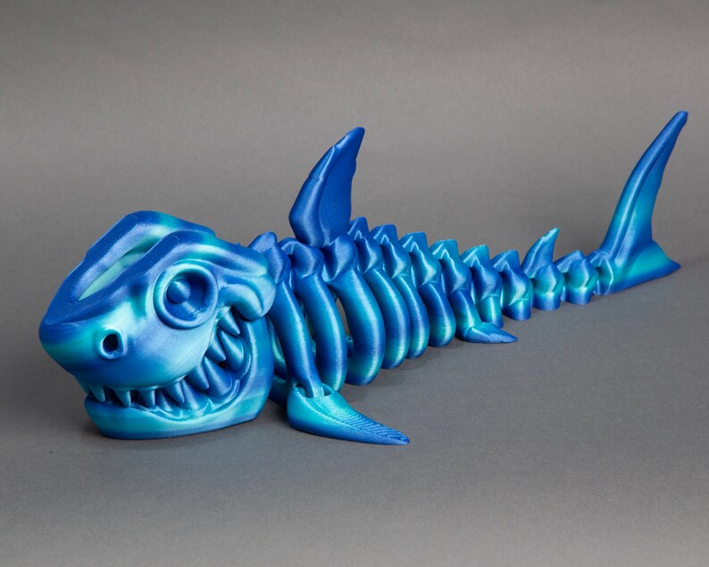 Flexi Factory Articulated Shark, 200% Scaled, 3D Printed - Etsy