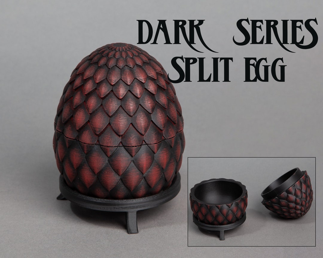 Dragon Egg Mother of Dragons 3D Printed, 2 Piece Split Egg - Etsy
