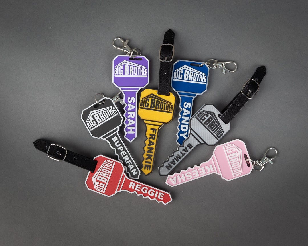Big Brother Key Keychain or Bag Tag, 3D Printed - Etsy