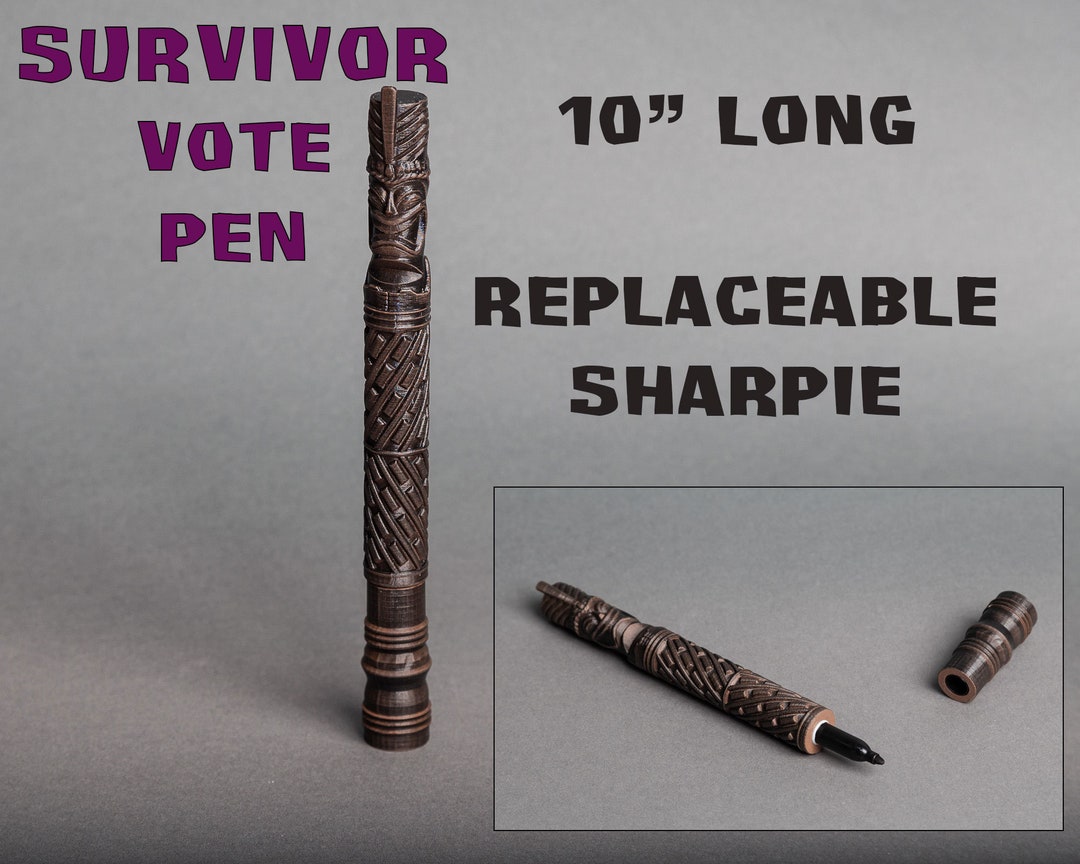 Survivor Vote Pen, 3D Printed, With Sharpie - Etsy