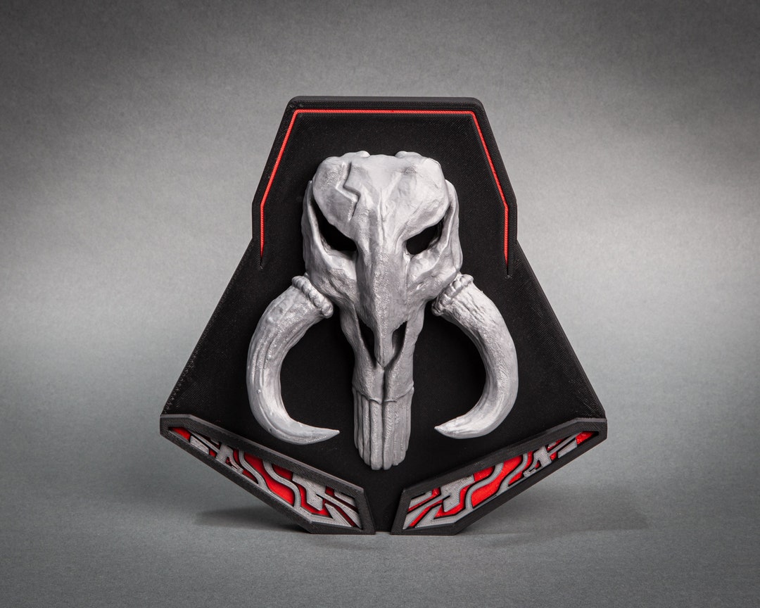 Mythosaur Skull 3D Sigil Plate Mandalorian - Etsy