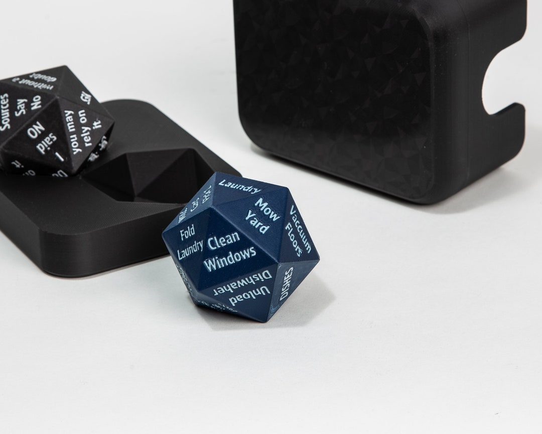 Chore Selection Dice 3D Printed 2 - Etsy