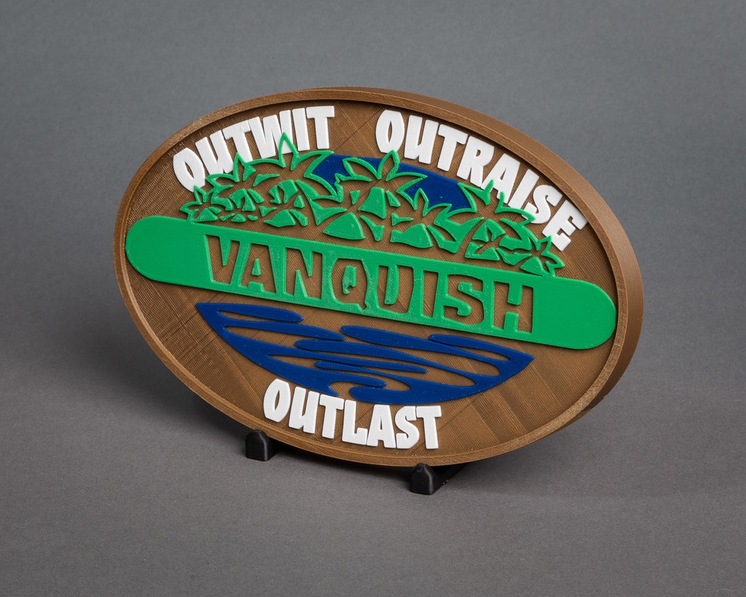 Survivor Custom 3D Printed Sign With Stand - Etsy