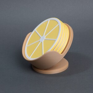 Citrus Theme Coaster Set, 3D Printed - Etsy