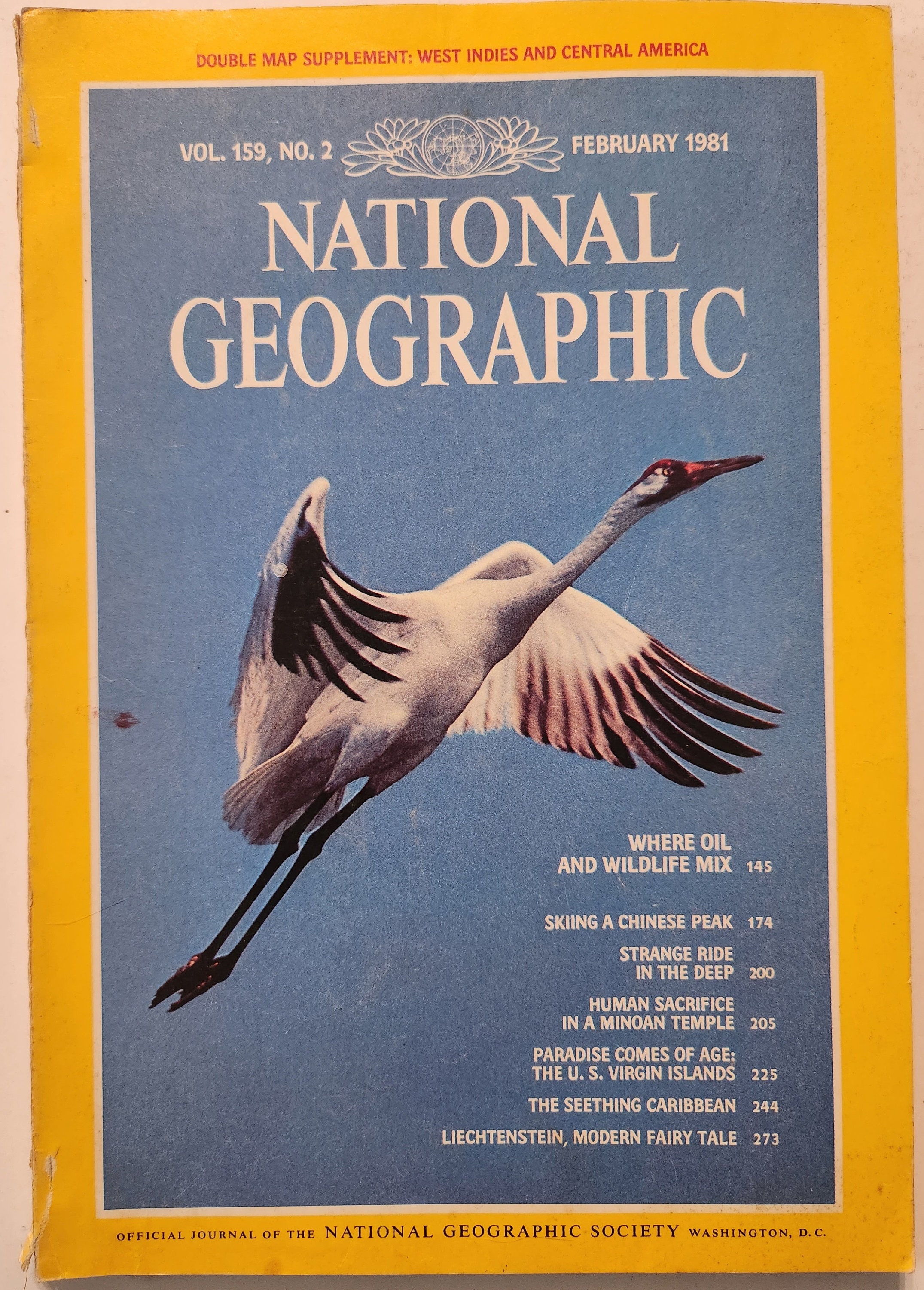 Rare Vintage National Geographic Magazine - Etsy