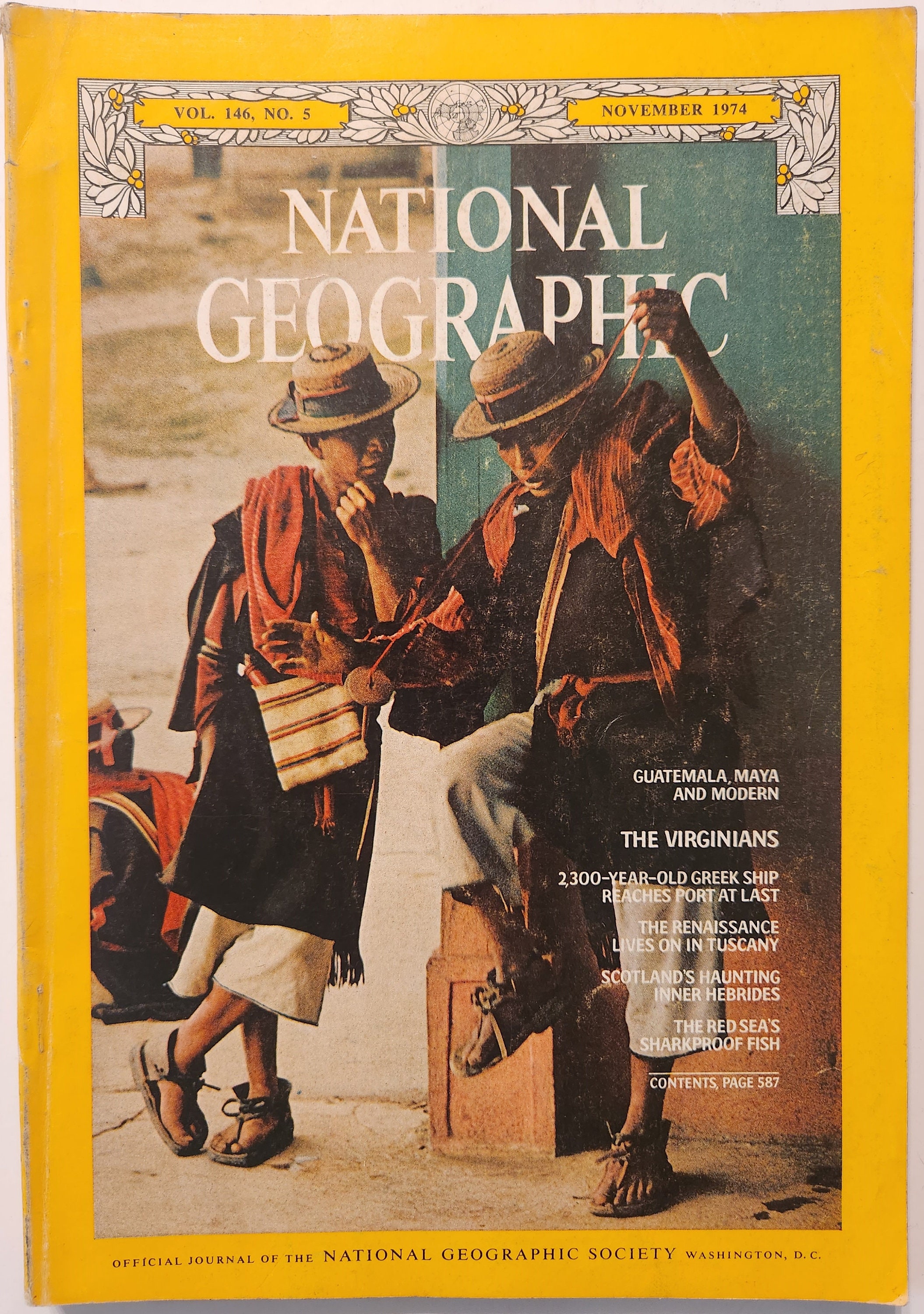 Rare Vintage National Geographic Magazine - Etsy