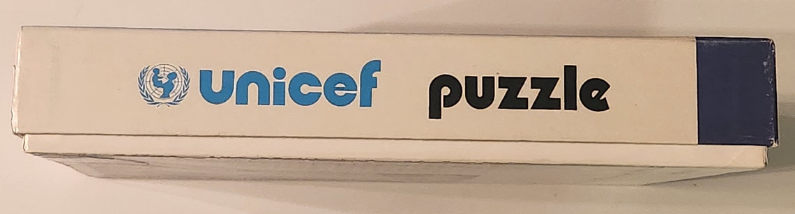Rare 1980's UNICEF Puzzle festival in Orange Vintage - Etsy
