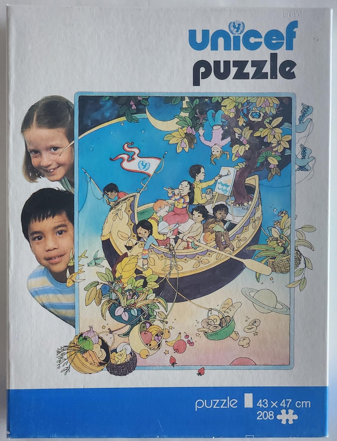 Rare 1980's Unicef Puzzle "the World's Children" Vintage - Etsy