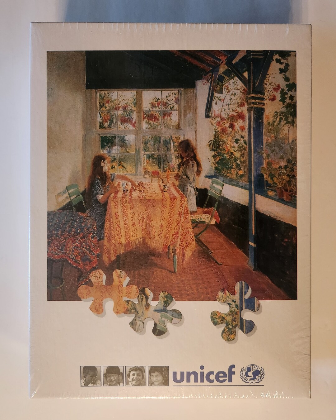 Rare UNICEF Puzzle the Veranda by Edgard Wiethase 1200 Pieces SEALED ...