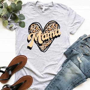 Retro Mama Leopard Shirt, Mom Leopard Shirt, Gift for Mom, Mothers Day ...