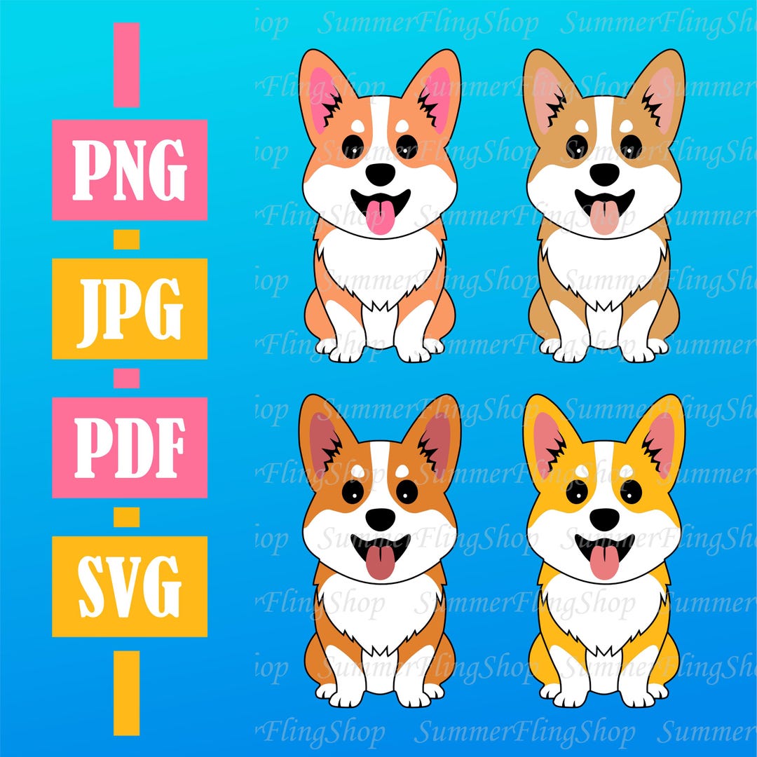 Corgi SVG | Cute Dog SVG | Corgi Clipart | Corgi Digital | Dog Lover ...