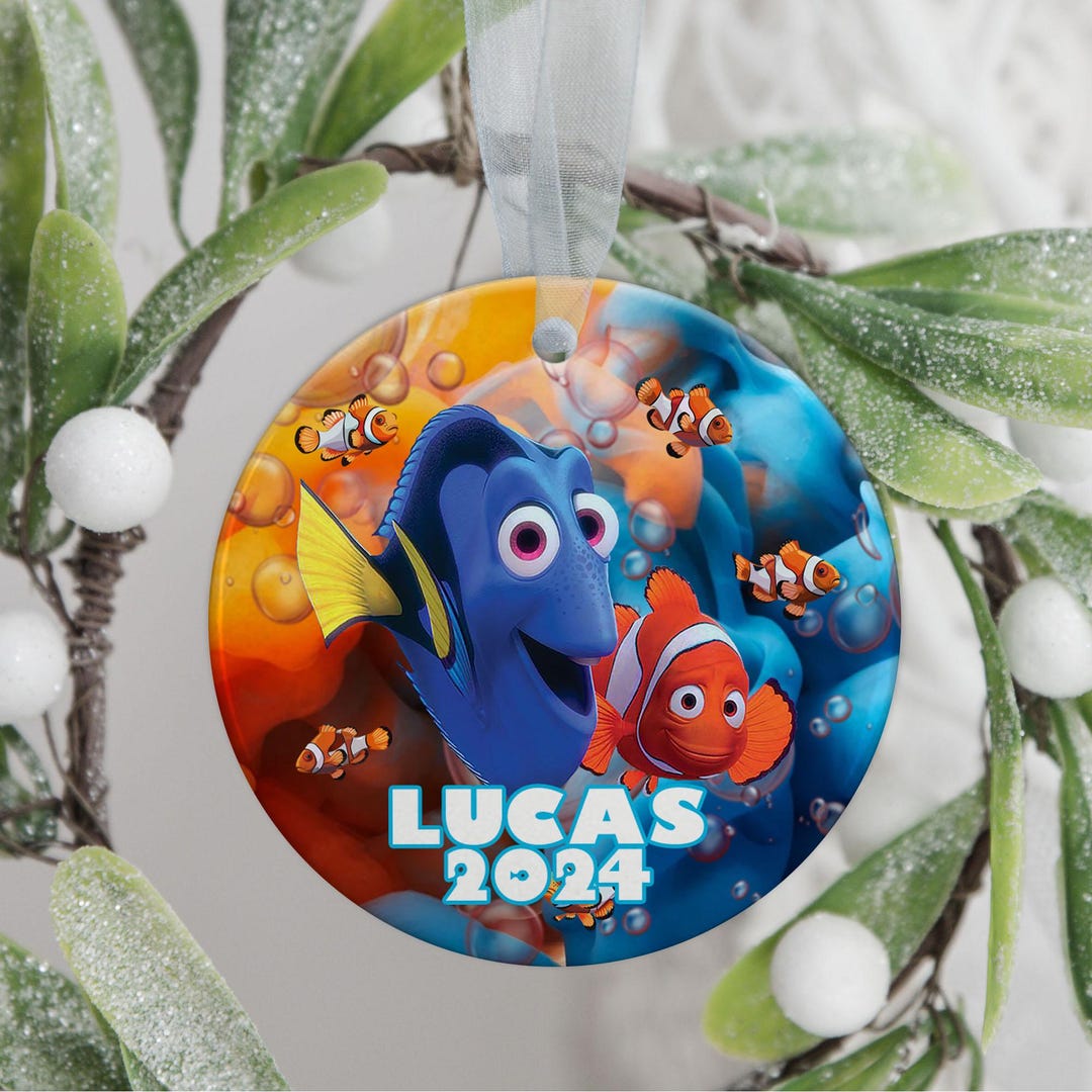 Personalized Finding Nemo Christmas Ornament, Disney Nemo Ornament ...