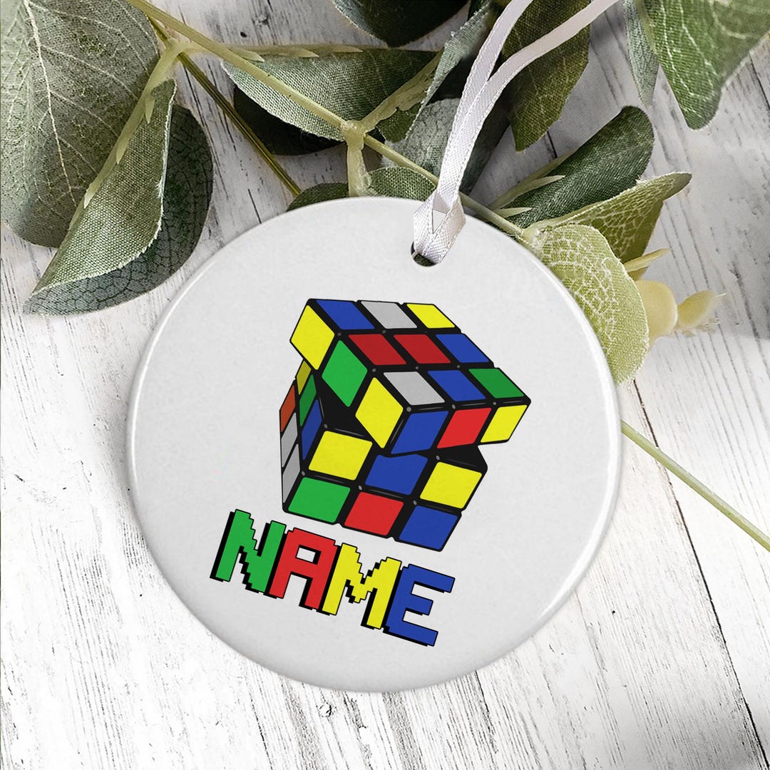 Rubik Cube Christmas Ornament, Rubik Cube Ornament Gift, Cubo Rubik ...